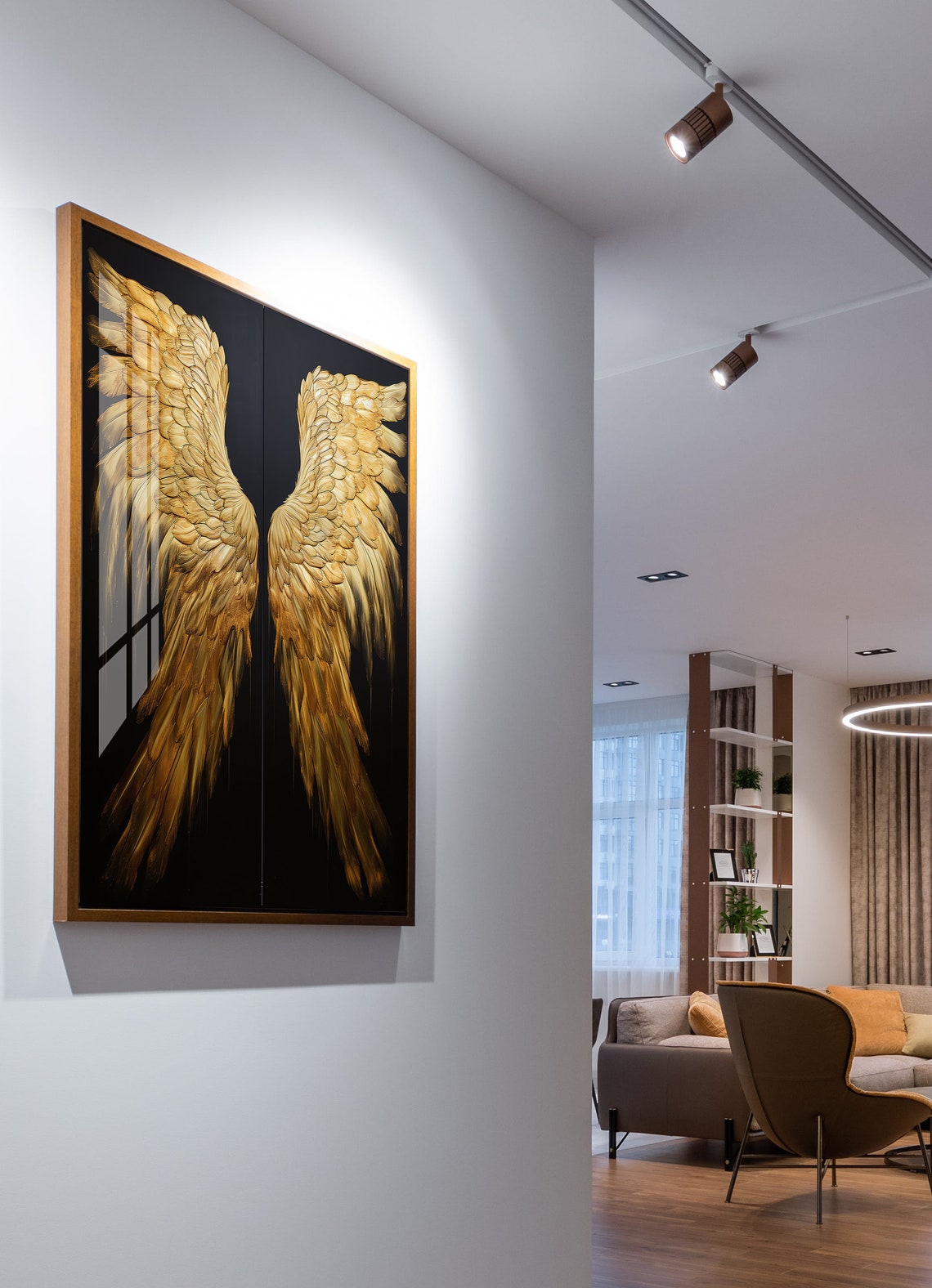 Golden Angel Wings, Ready to Print, Contemporary Art, Digital Print ...