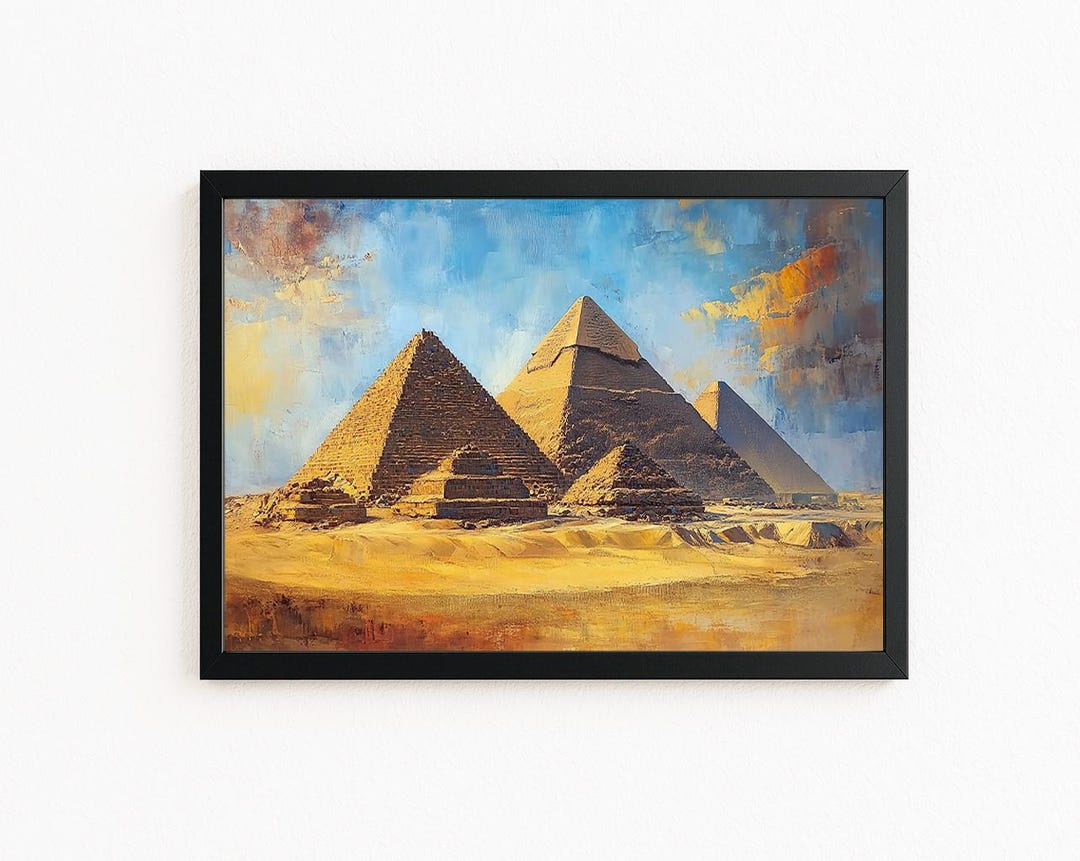 Egypt Pyramids Digital Download, Ancient Desert Landscape Digital Print ...