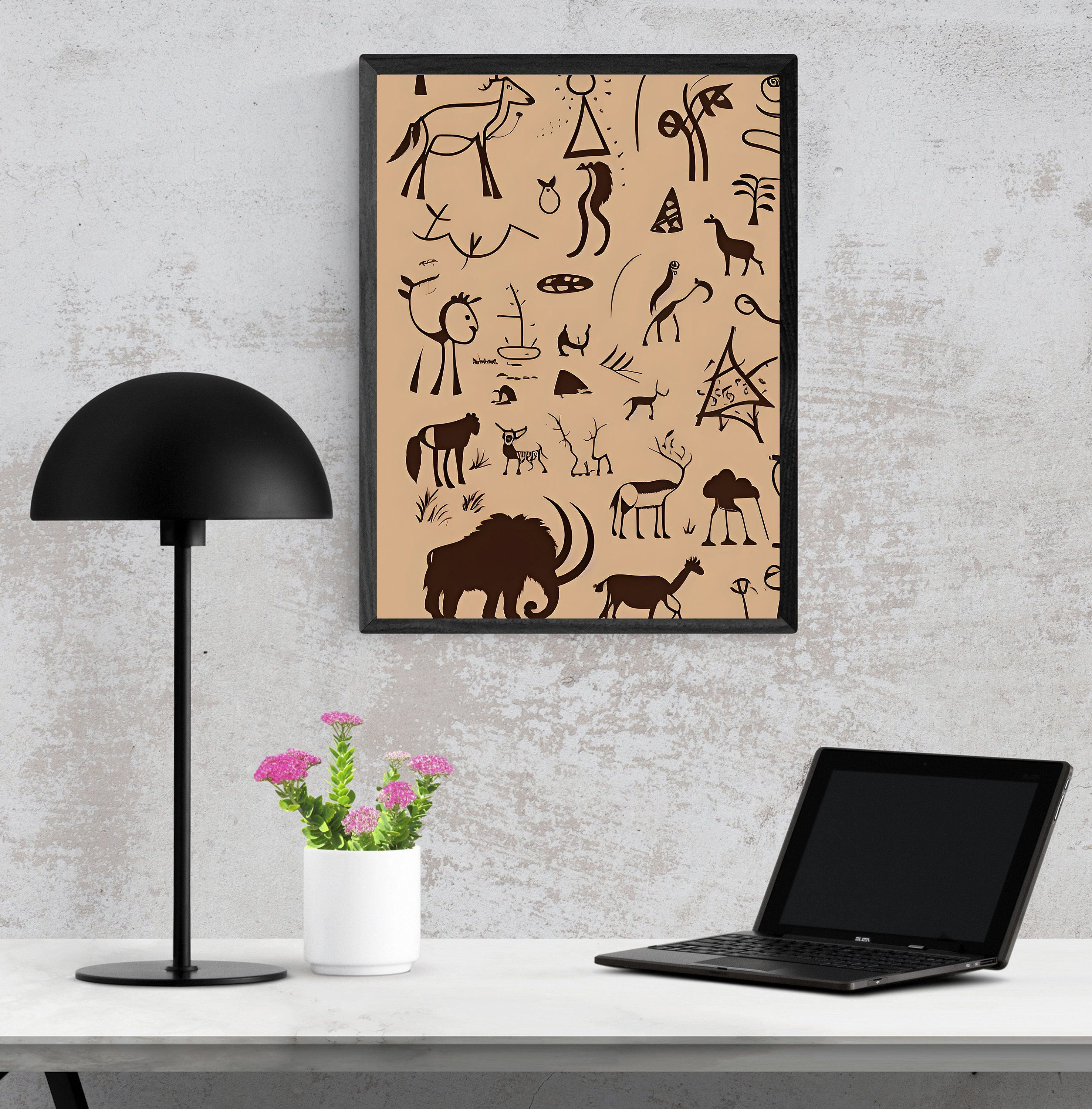 Prehistoric Cave Paintings Wall Art Digital Printable - Etsy