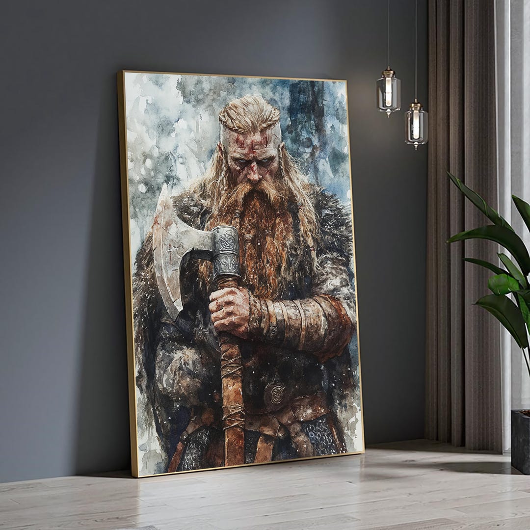 Viking Berserker Digital Download, Nordic Warrior Art, Norse Mythology ...