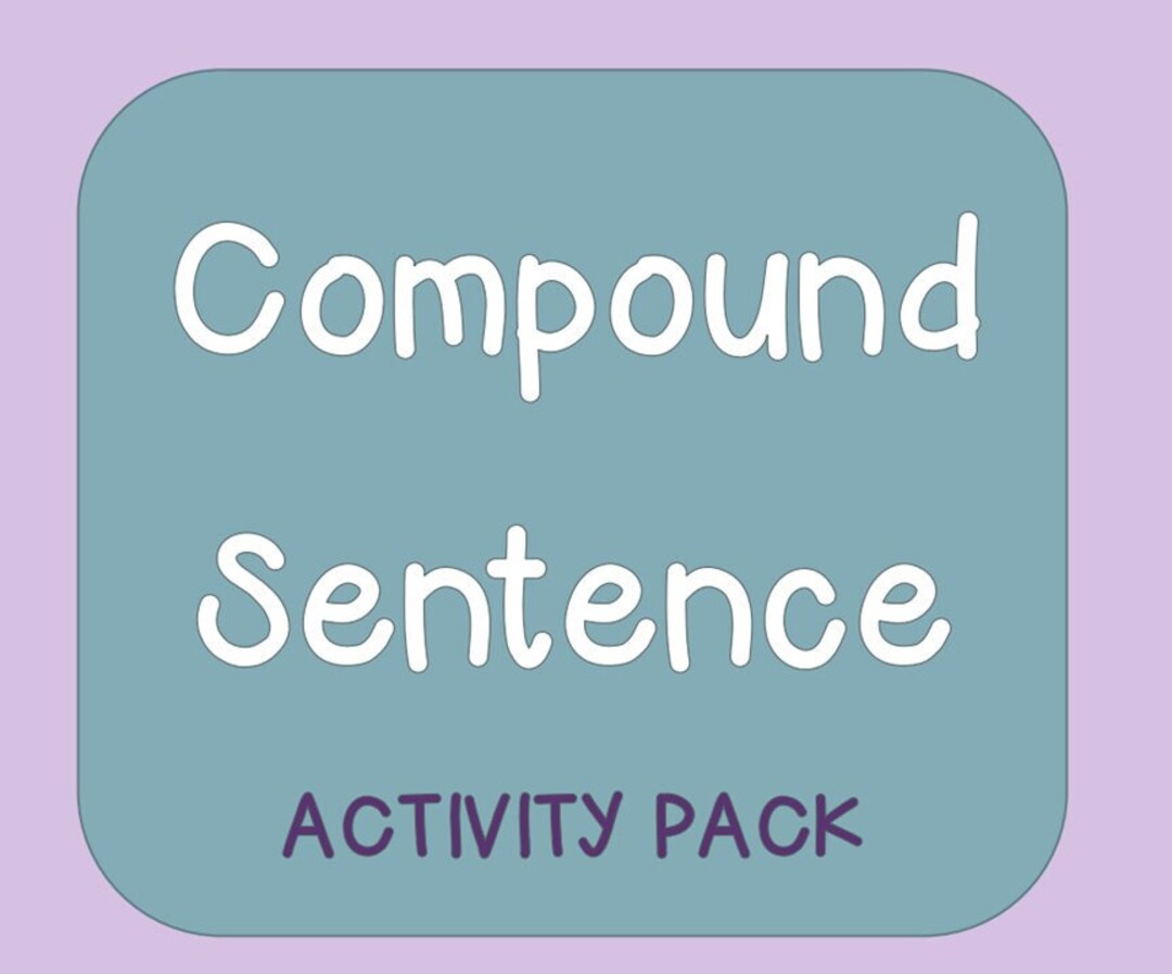 Compound Sentence Activity Pack - Etsy