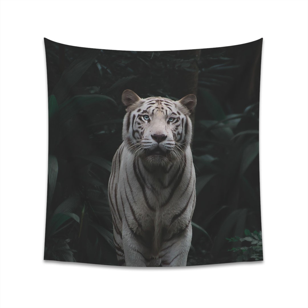 White Tiger Wall Hanging Animal Wall Art Nature Inspired - Etsy