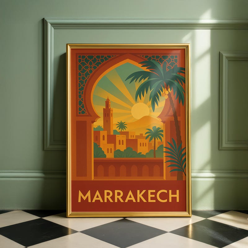 Marrakech Poster - Etsy