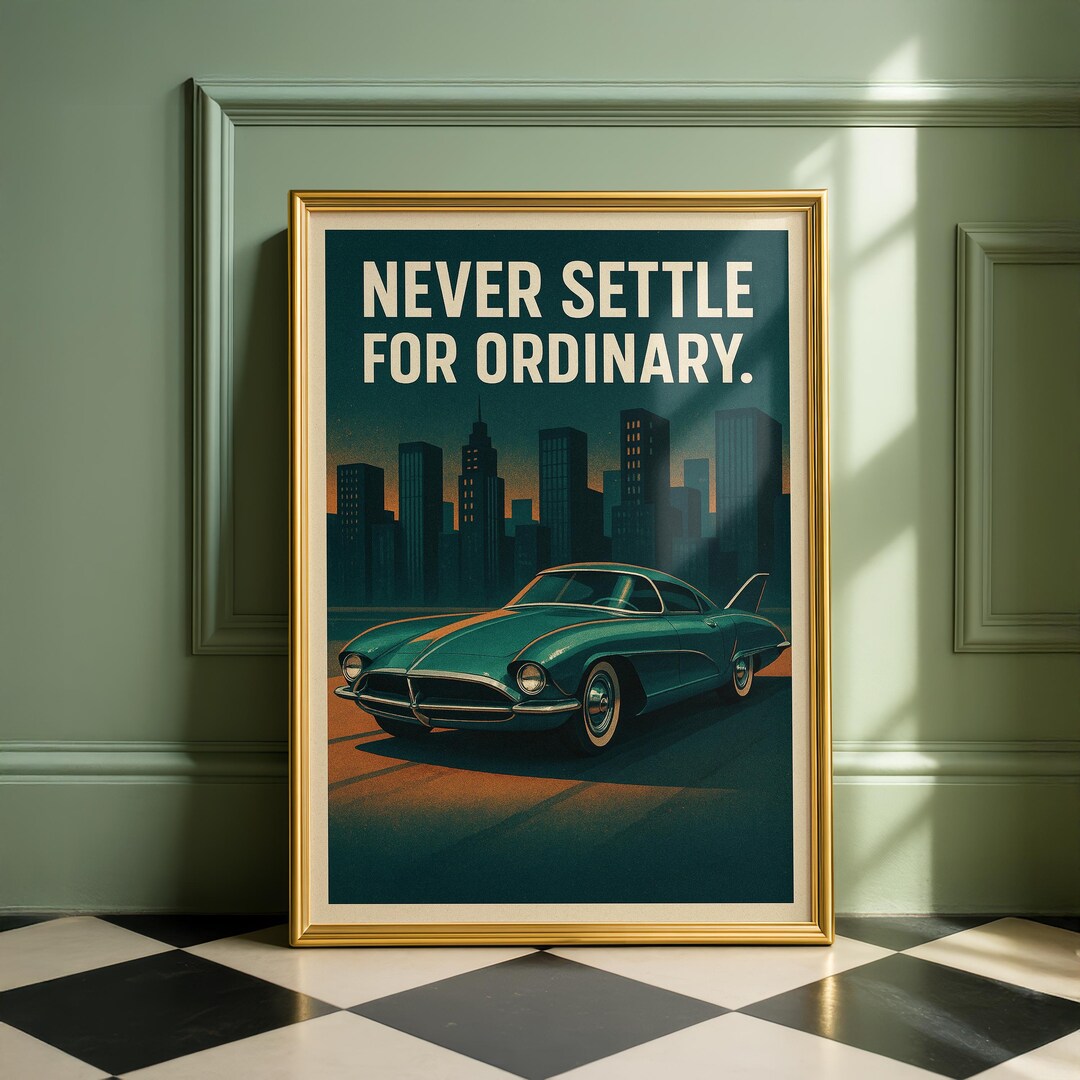 Mid-century Concept Car Poster: Jet Age Wall Art (digital Download) - Etsy