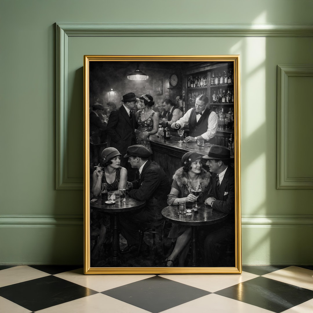 1920s Speakeasy Bar Photo, Vintage Prohibition Era Art (digital ...