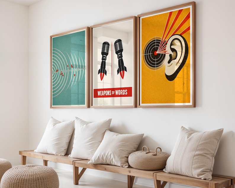 Cold War Poster Set – Weapons of Words, Signal Interference ...