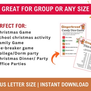 Gingerbread Game Bundle 11 Games, Christmas Games, Holiday Party Game ...