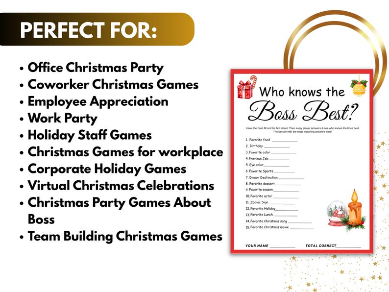 Holiday Office Party Games, Christmas Office Party Game Bundle ...