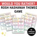 Rosh Hashanah Games Bundle, Rosh Hashanah Trivia, Would You Rather ...