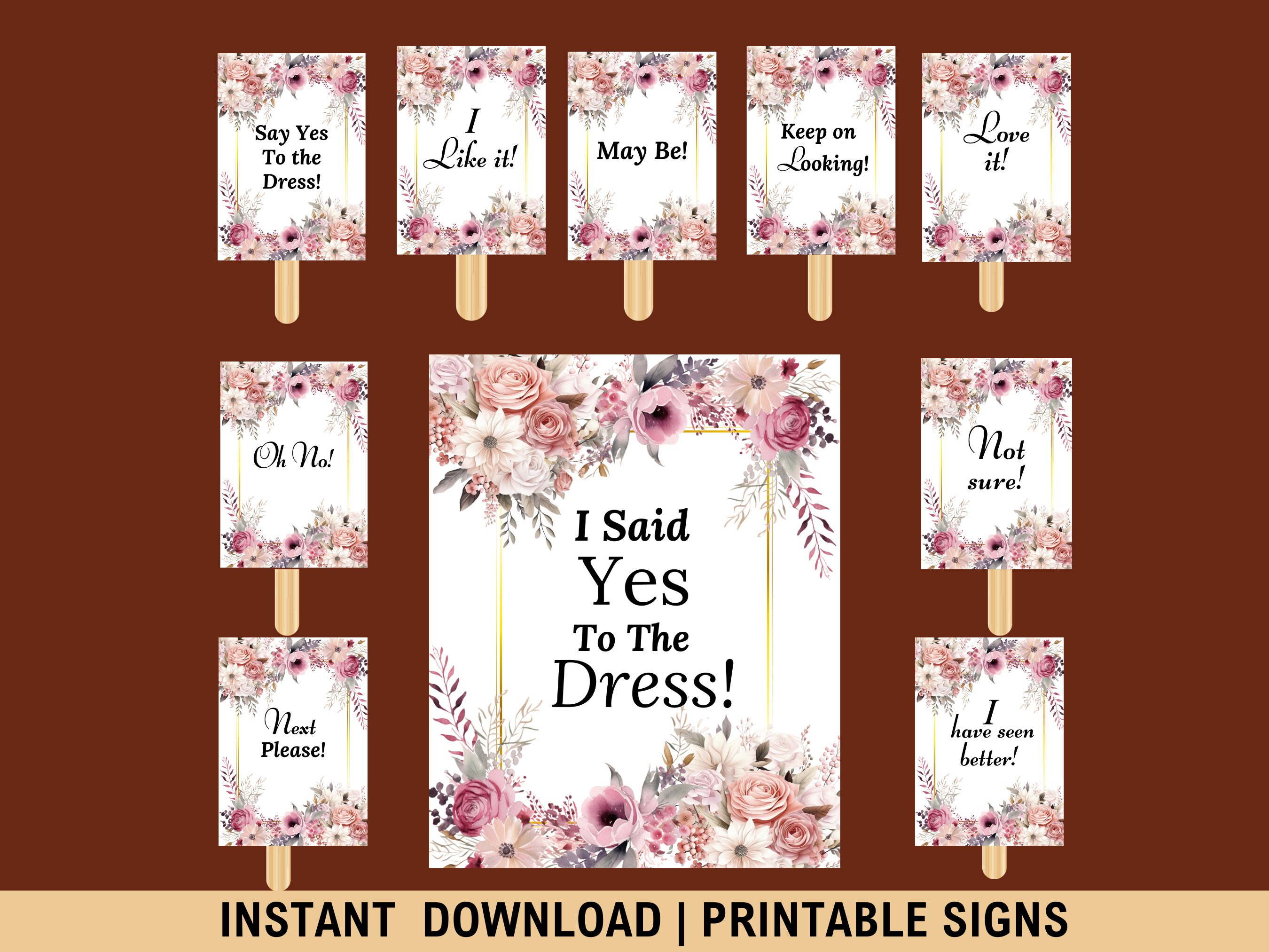 Say Yes to the Dress Signs, I Said Yes to the Dress Sign, Wedding Dress ...