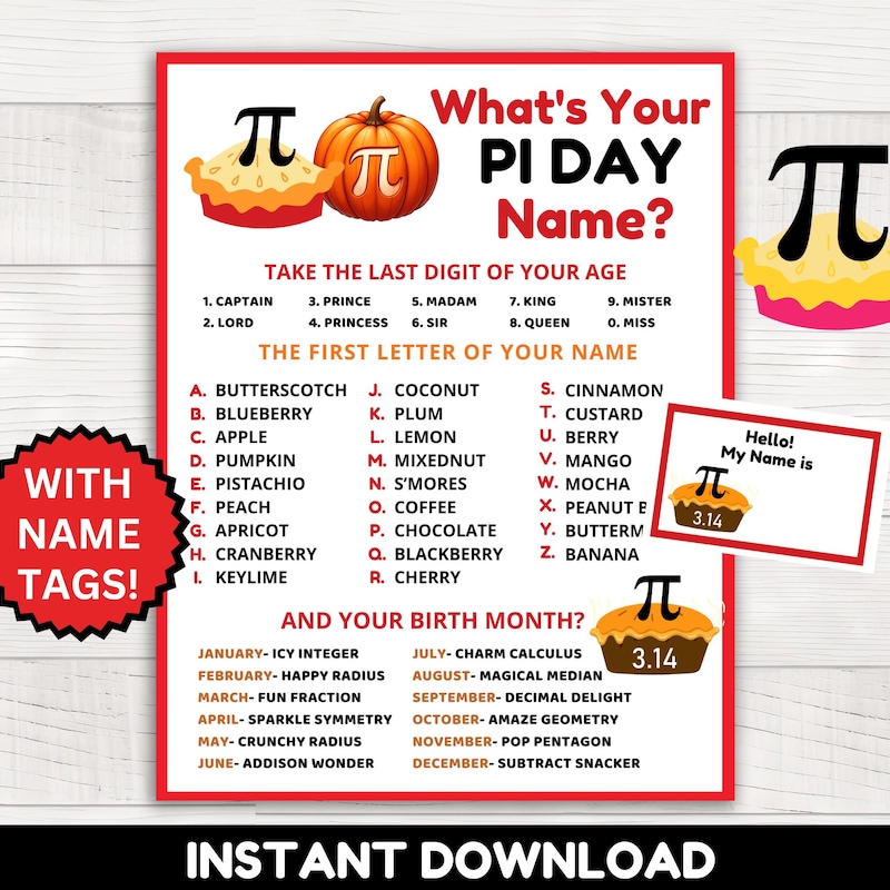 Pi Day Decorations - Etsy