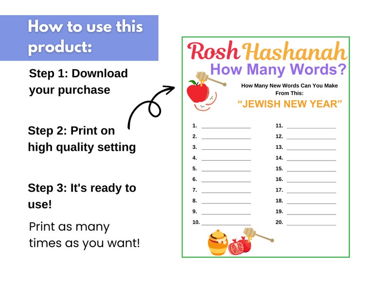 Rosh Hashanah Games Bundle, Rosh Hashanah Trivia, Would You Rather ...
