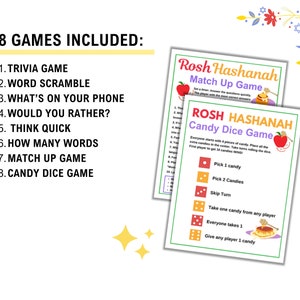 Rosh Hashanah Games Bundle, Rosh Hashanah Trivia, Would You Rather ...