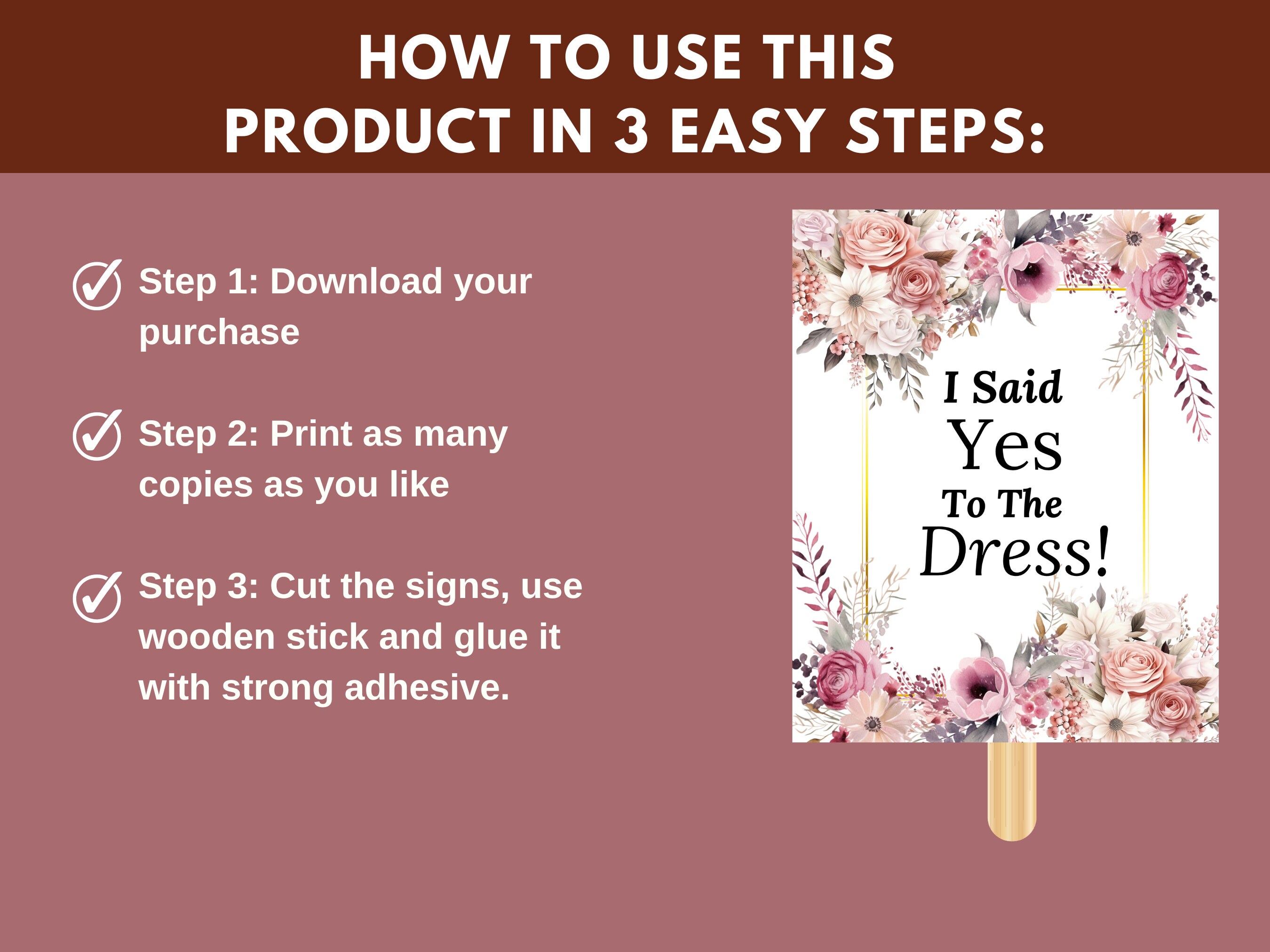 Say Yes to the Dress Signs, I Said Yes to the Dress Sign, Wedding Dress ...