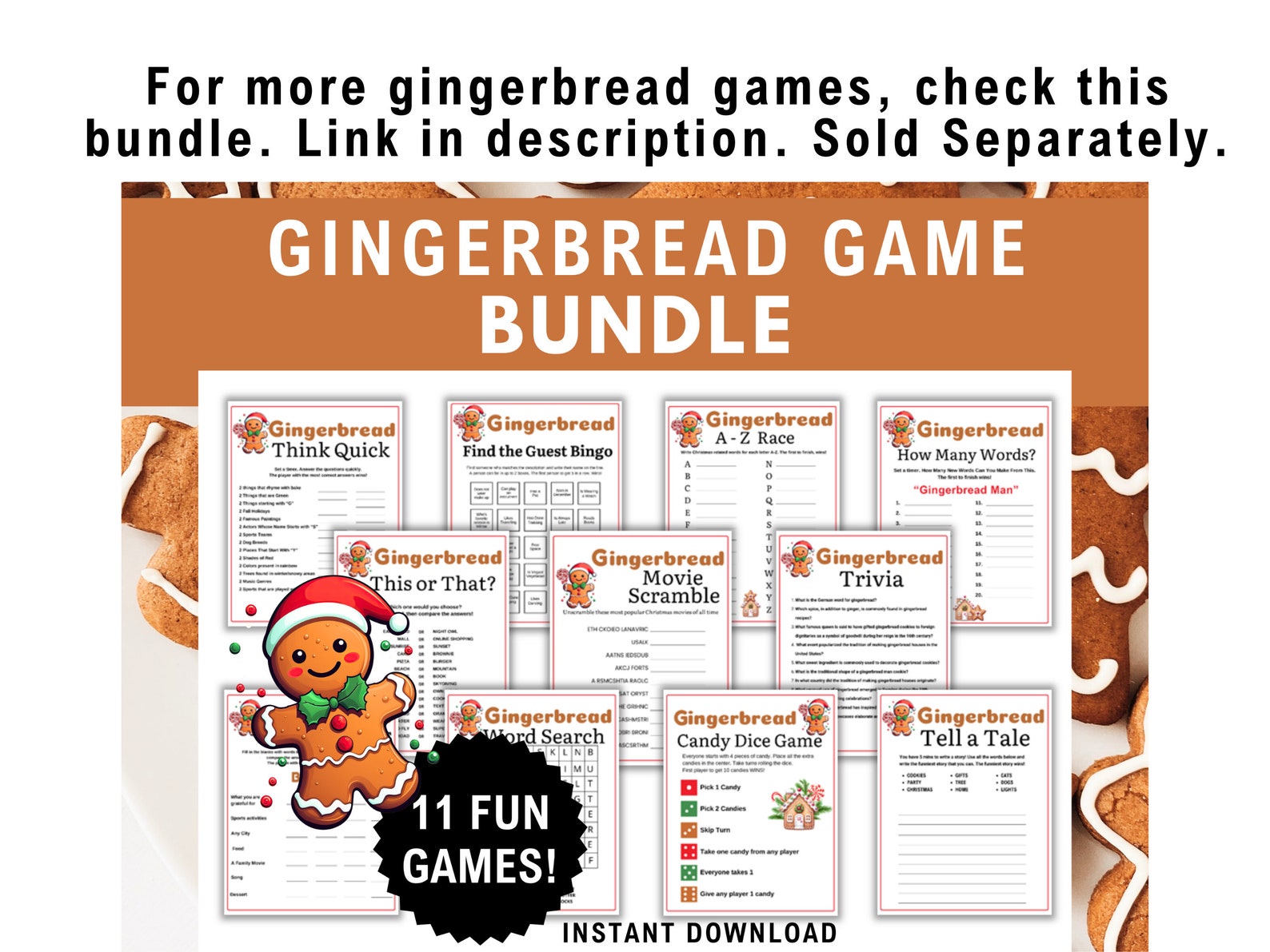What's Your Gingerbread Name Game + Name Sign & Name Tags, Gingerbread ...