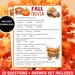 Fall Trivia Game, Autumn Themed Quiz, Fun Fall Activity for Kids and ...