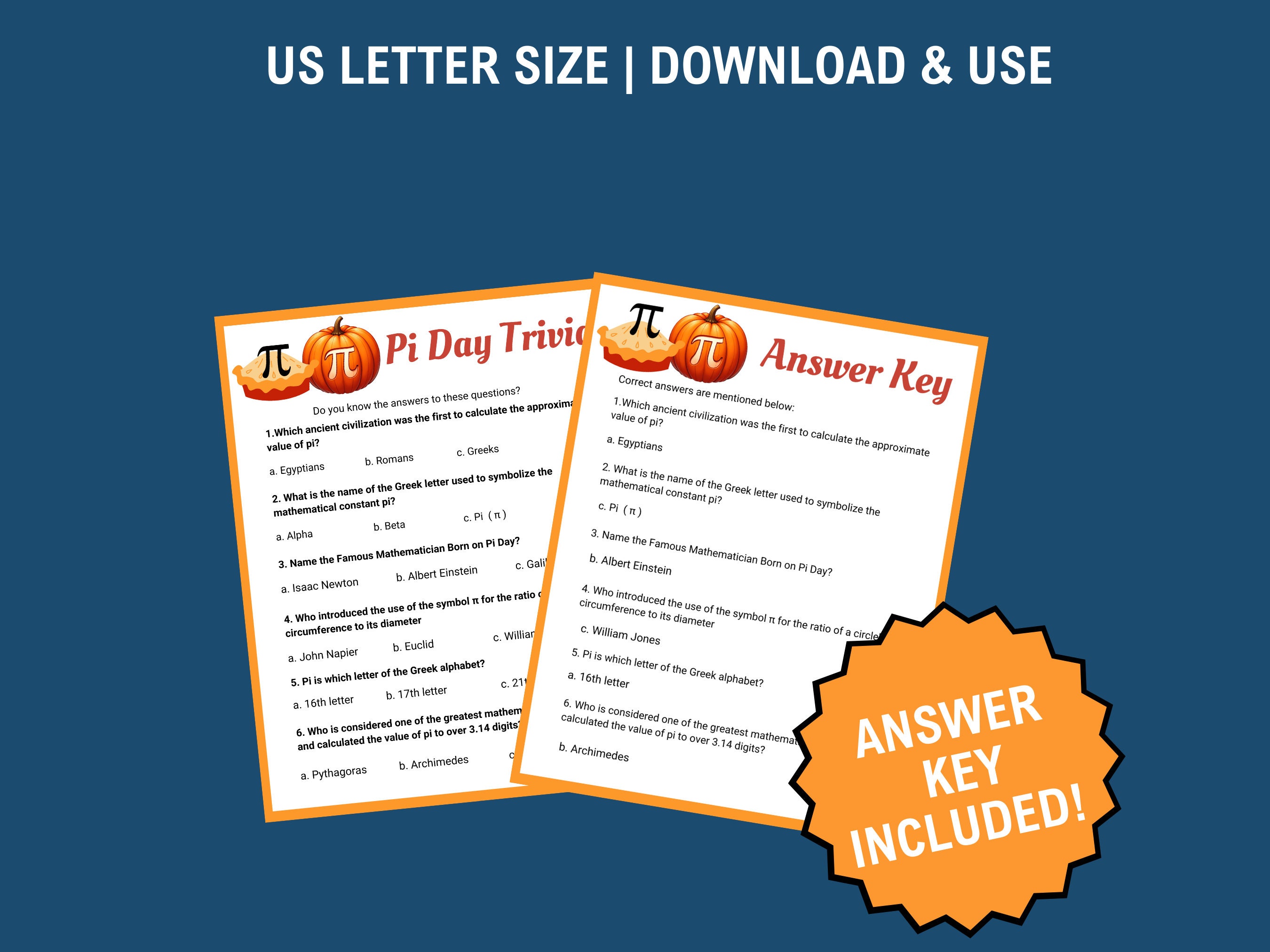 Pi Day Trivia, Pi Day Ideas for Teachers, Classroom Pi Day Activity, Pi ...