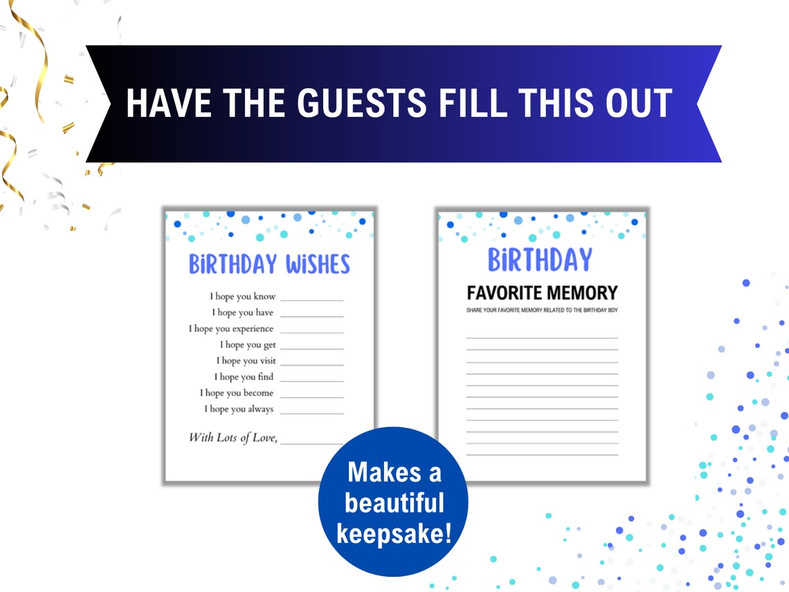 Birthday Games Bundle for Him, Who Knows the Birthday Boy Best ...