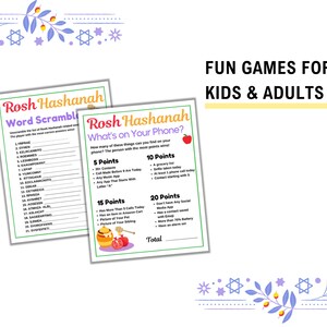 Rosh Hashanah Games Bundle, Rosh Hashanah Trivia, Would You Rather ...