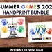 2024 Summer Games Handprint Art Bundle, 2024 Paris Games, International ...