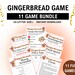 Gingerbread Game Bundle 11 Games, Christmas Games, Holiday Party Game ...