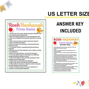 Rosh Hashanah Games Bundle, Rosh Hashanah Trivia, Would You Rather ...