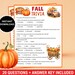Fall Trivia Game, Autumn Themed Quiz, Fun Fall Activity for Kids and ...