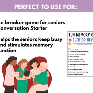 Dementia Games Ever or Never, Dementia Activities, Brain Games, Memory ...