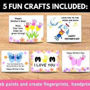 Mother's Day Handprint Bundle, Gift for Mom, Mother's Day Card, Mother ...