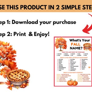 What's Your Fall Name Game With Fall Name Tags + Fall Sign, Fall Party ...