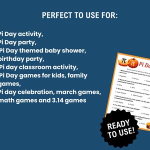 Pi Day Trivia, Pi Day Ideas for Teachers, Classroom Pi Day Activity, Pi ...