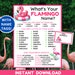 What's Your Flamingo Name Game With Name Tags + Flamingo Sign, Flamingo ...
