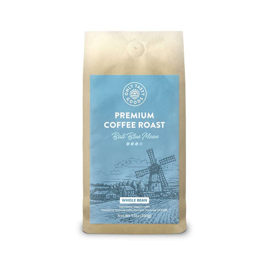Organic Coffee, Bali Blue Moon, Premium Coffee Roast, Medium to Dark ...
