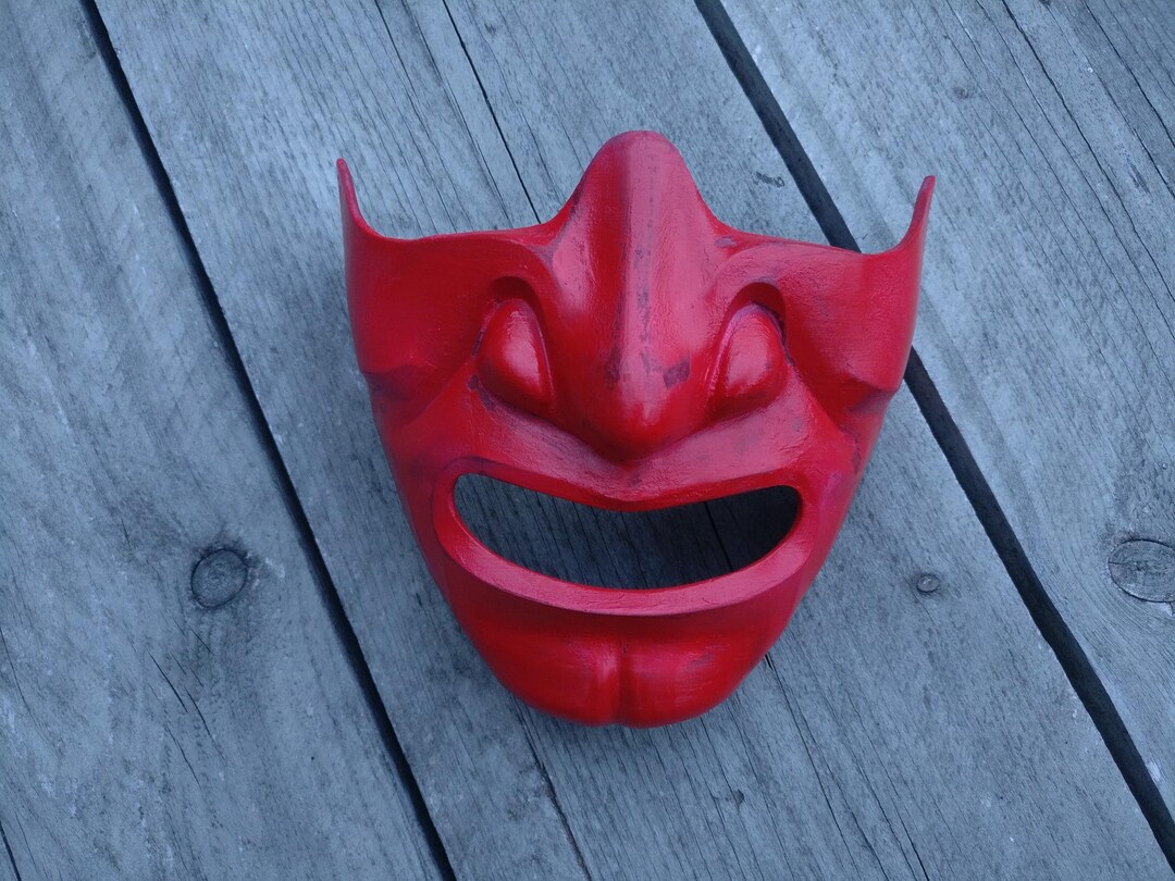 Authentic Samurai Mempo Mask - Handcrafted Japanese Warrior Mask for ...