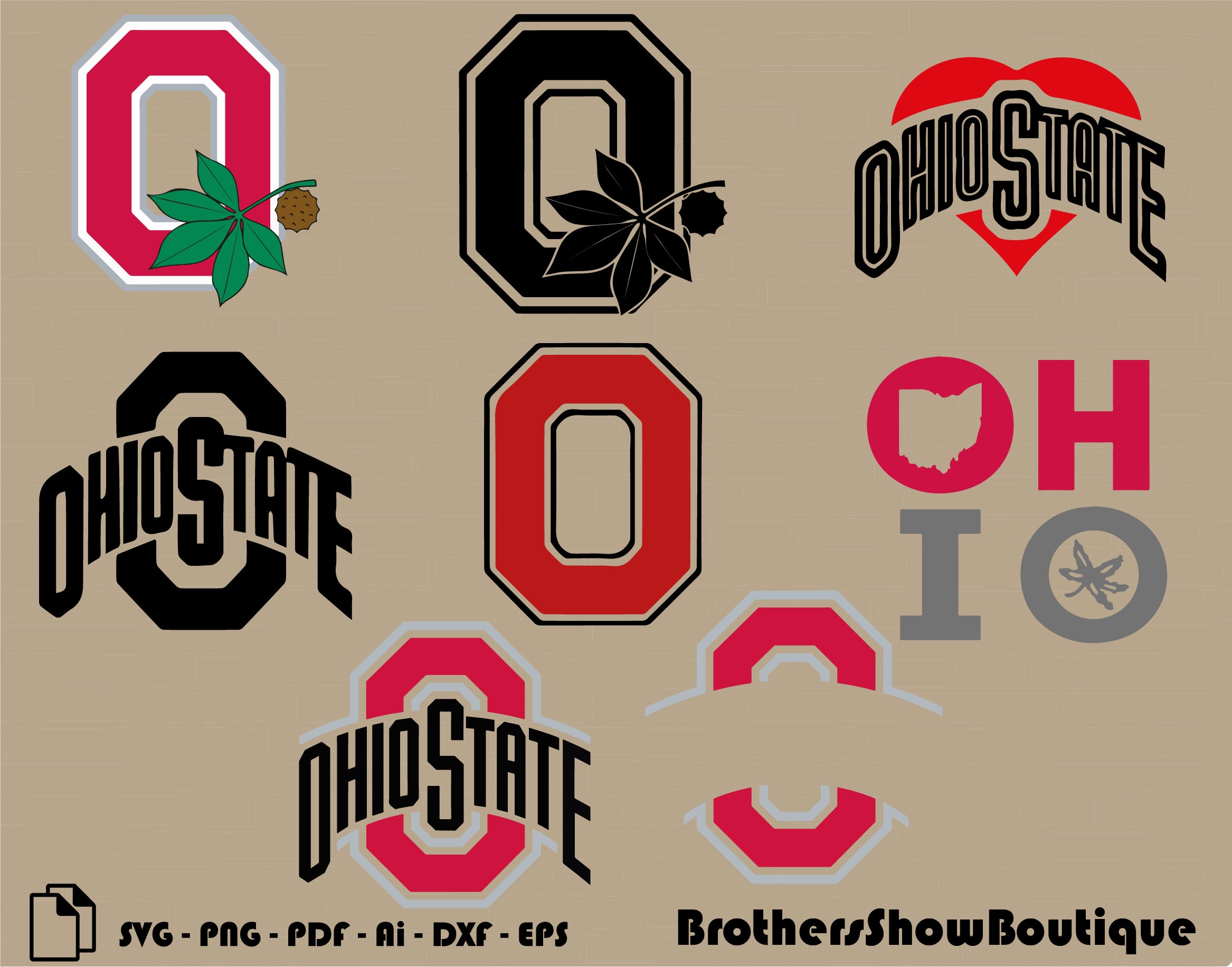 Ohio Svg, Ohio State Svg, Cut File for Cricut, Ohio State Logo, Bundle ...
