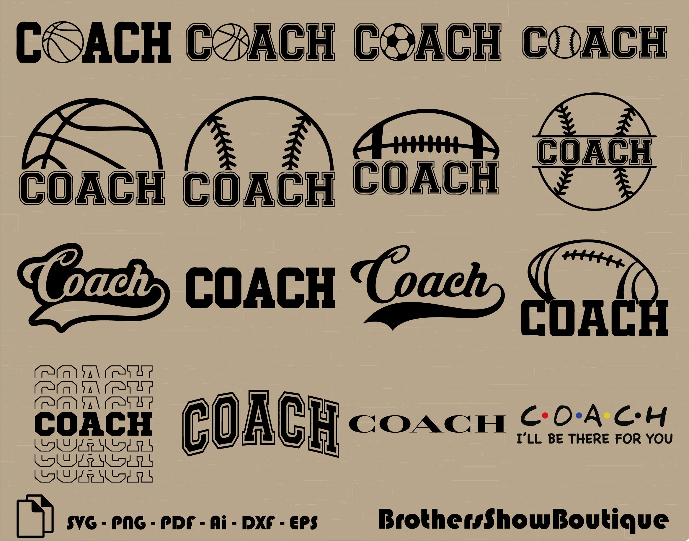 Coach Svg, Coach Svg Bundle, Basketball Coach Svg, Soccer Coach Svg ...