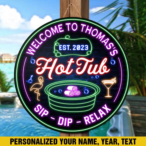 Hot Tub Signs - Etsy