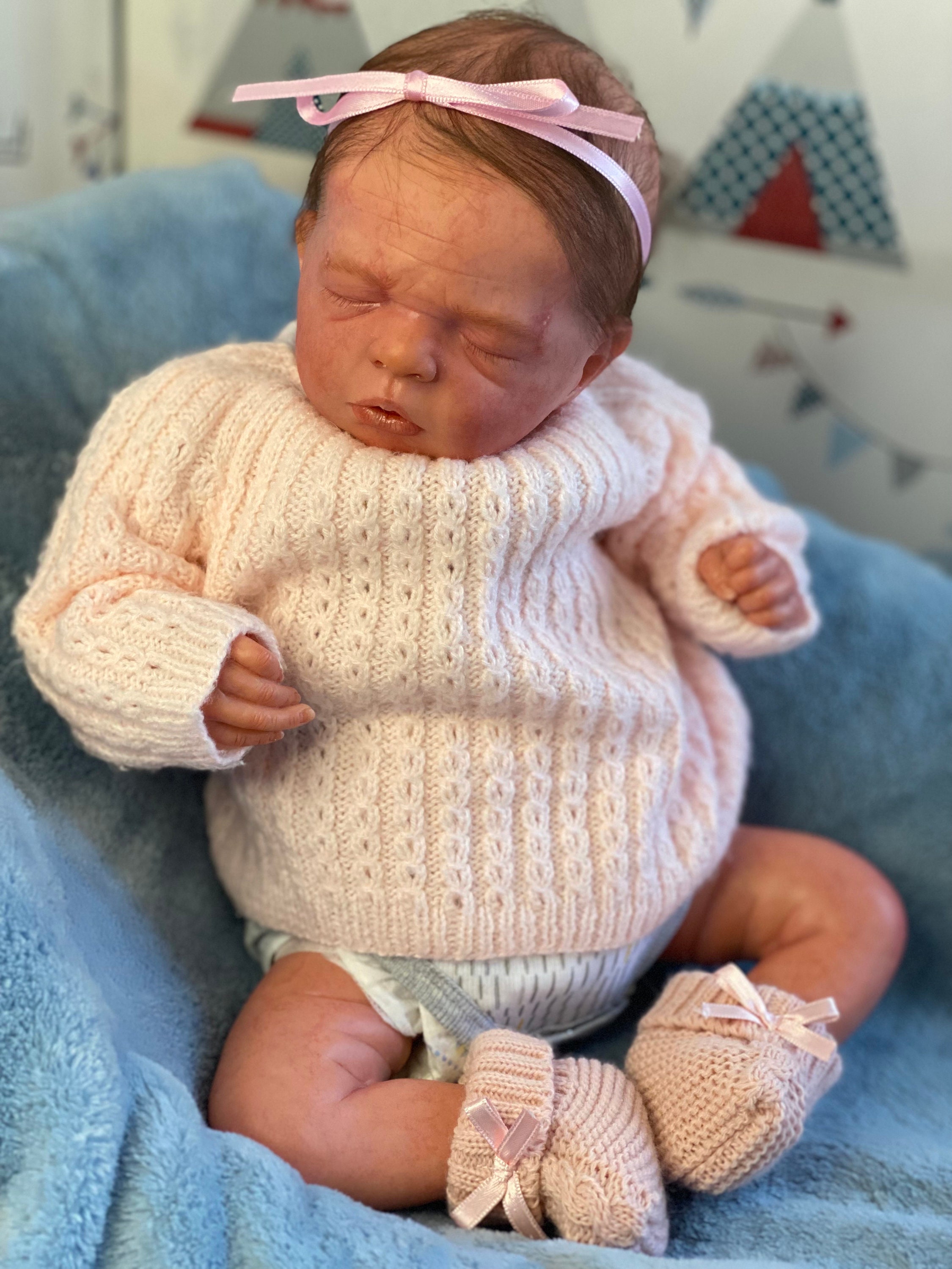 REBORN Reborn Baby Doll Kit Noel COA Sold Out Mono Root Hair - Etsy