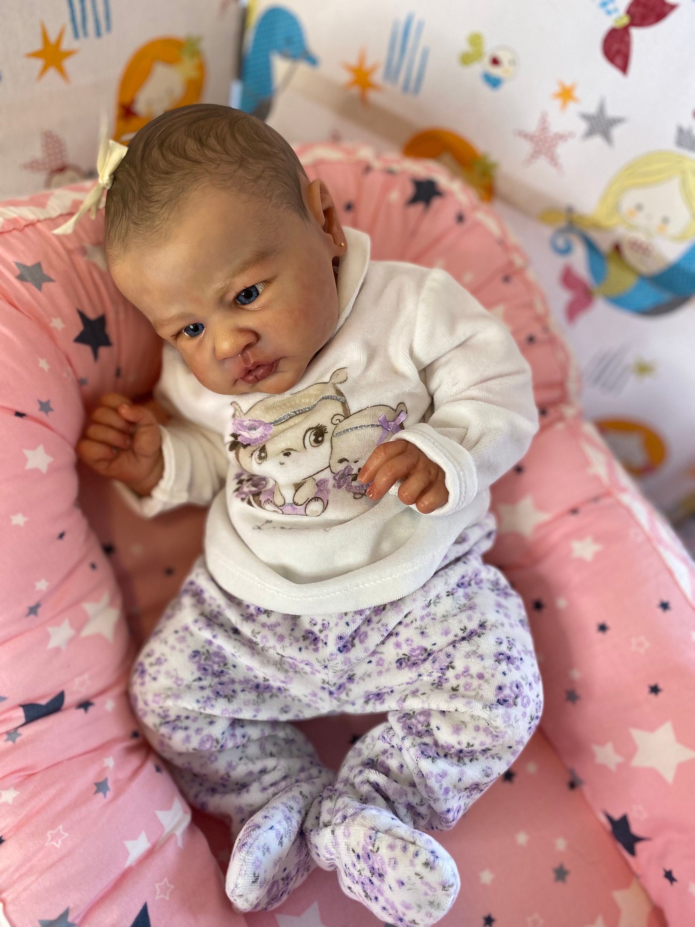 Reborn Baby Realistic Doll Fiona Kit With Painted Hair and COA - Etsy ...