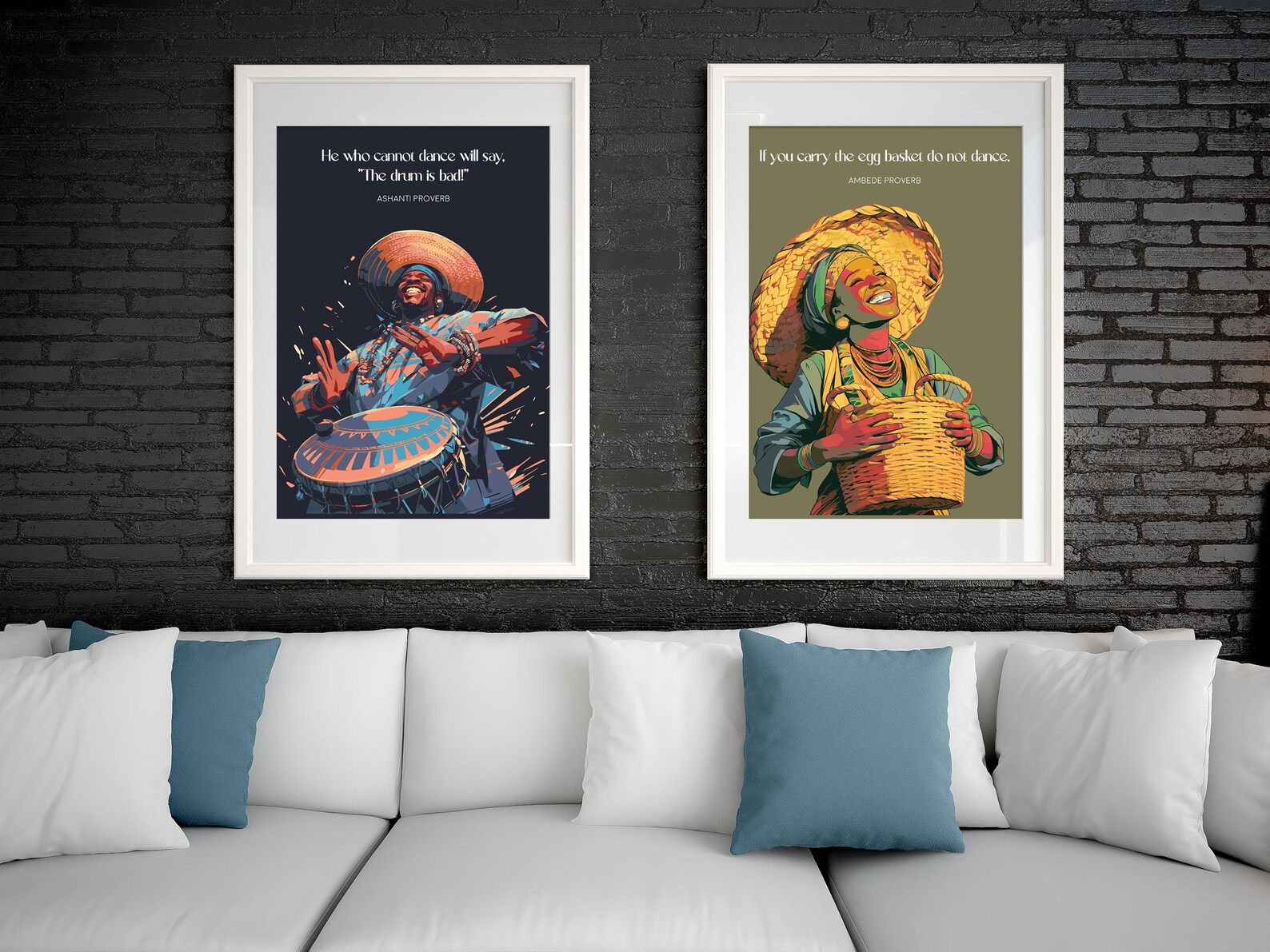 African Dance Proverbs Art Print: Ashanti Proverbs Series (digital ...