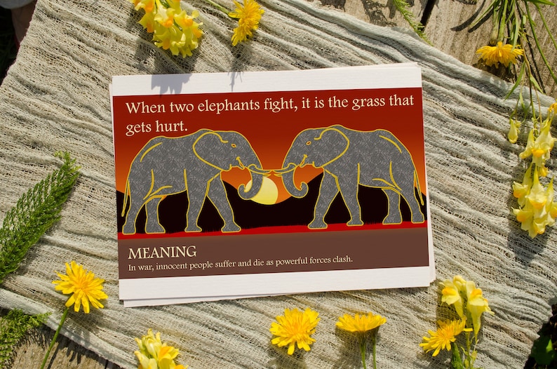 African Proverbs Poster Set: Classroom Decor (digital Download) - Etsy