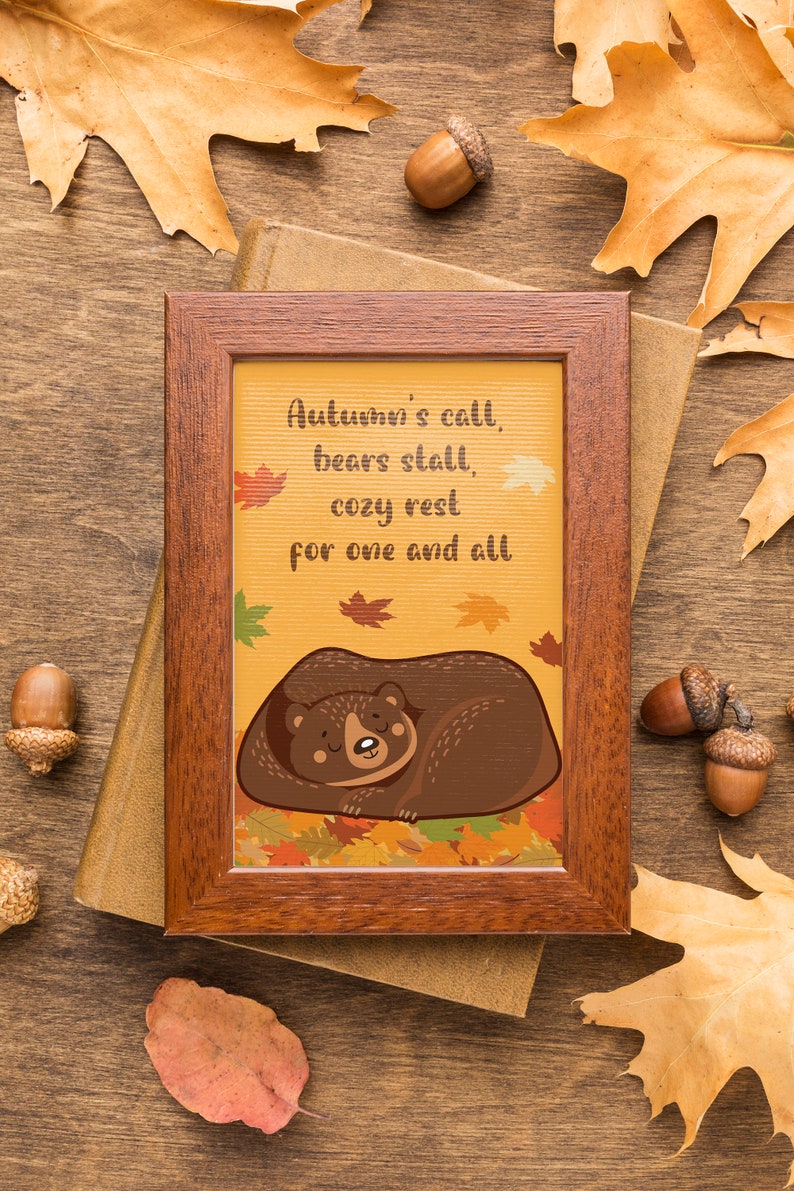 Fall Autumn Posters Kids Fall Classroom Decor Fall Fox Squirrel Pumpkin ...