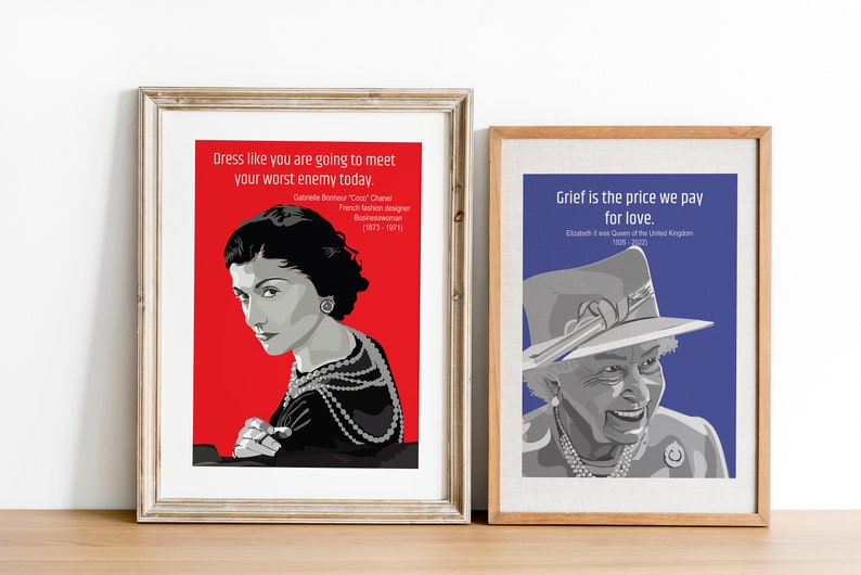 Famous Women History Posters: Classroom Decor, Feminist Art (digital ...