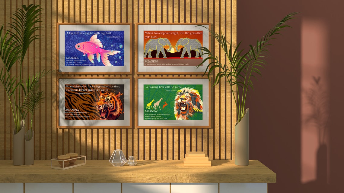 African Proverbs Poster Set: Classroom Decor (digital Download) - Etsy