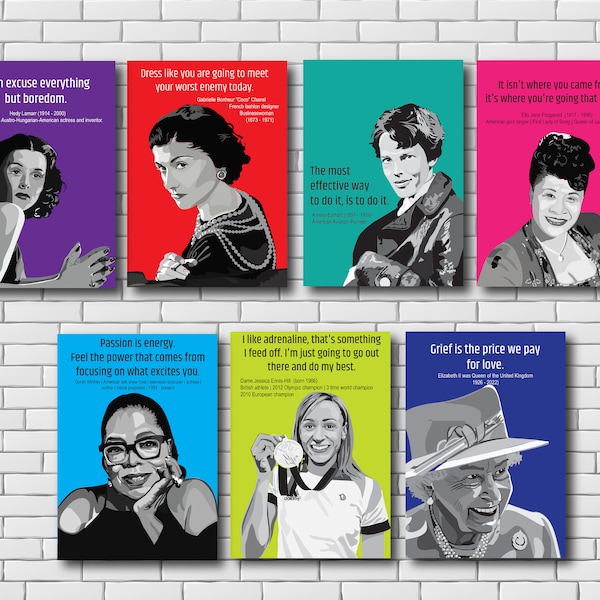 Famous Women Prints - Etsy