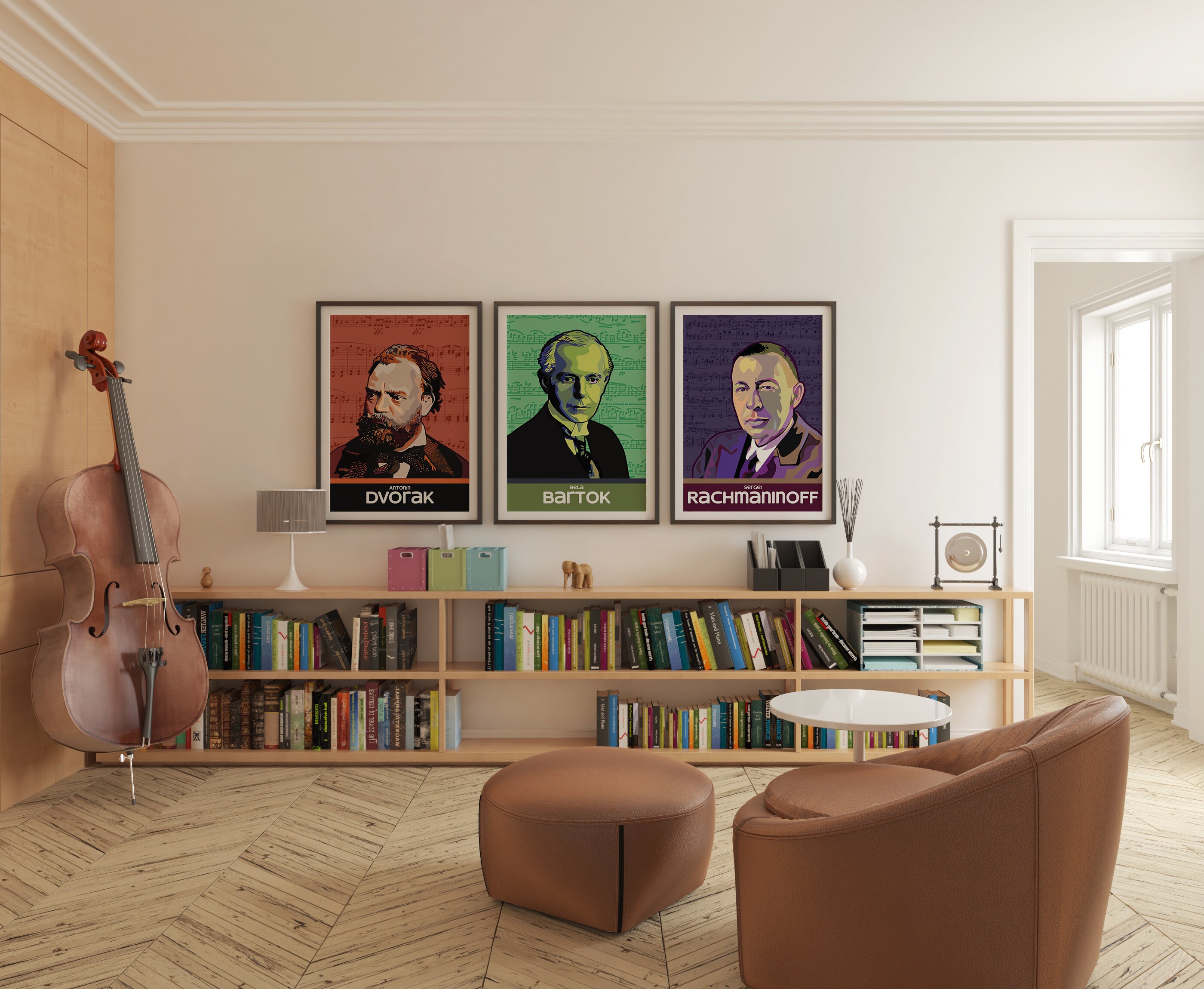 Classical Composer Portrait Posters: Music Classroom Art (digital ...