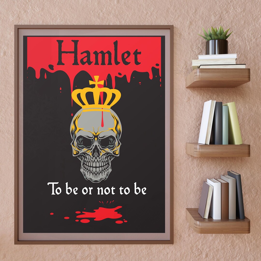 Hamlet Poster: Shakespeare Tragedy, Skull Art (digital Download) - Etsy