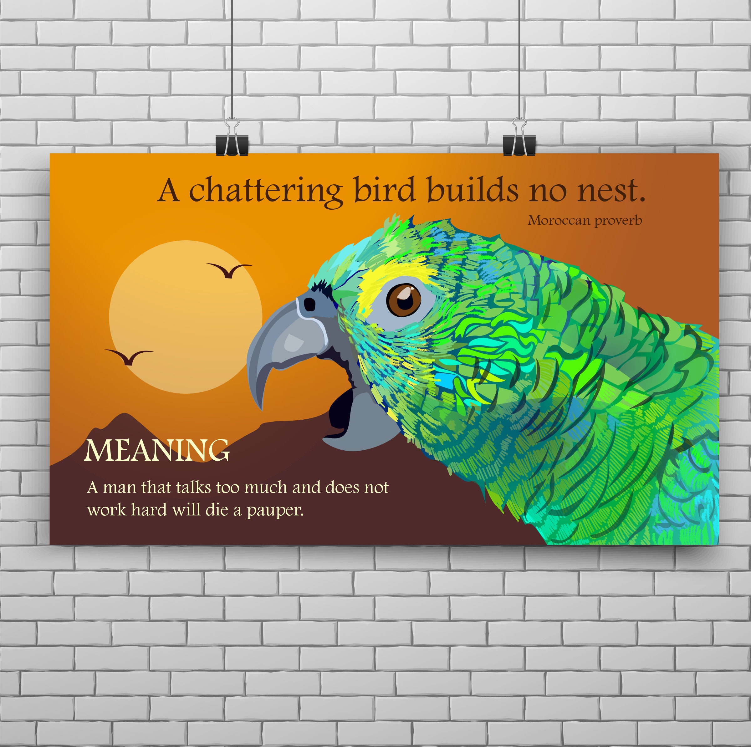 African Proverbs Animal Prints: Classroom Decor (digital Download) - Etsy