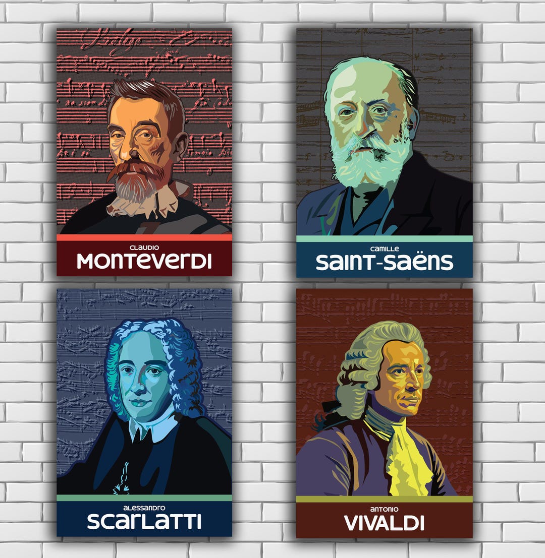 Baroque Composers, Classical Music, Vivaldi, Monteverdi, Saint-saëns ...