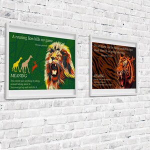 African Proverbs Poster Set: Classroom Decor (digital Download) - Etsy